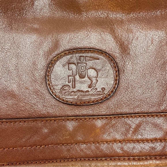 Bags | Pasqualini Genuine Leather Shoulder Bag Brownsuede Interior | Poshmark